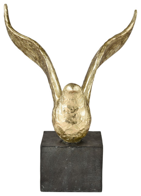 Winged Bird Sculpture Set of 3 - Contemporary - Decorative Objects And ...