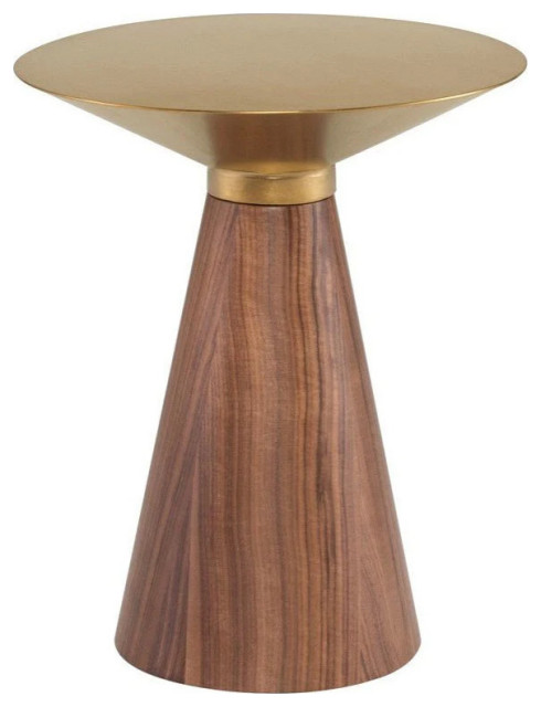Tara Walnut Side Table - Contemporary - Side Tables And End Tables - by V.S.D Furniture | Houzz
