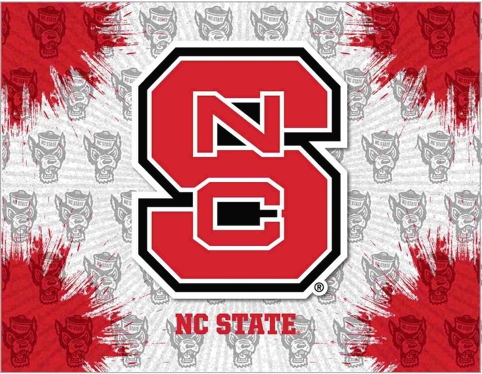 North Carolina State Logo Canvas, 20"x15" - Contemporary - Prints And ...
