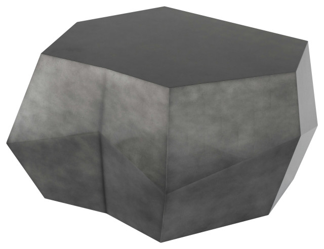 Gio Pewter Wood Coffee Table - Industrial - Coffee Tables - by Kolibri ...