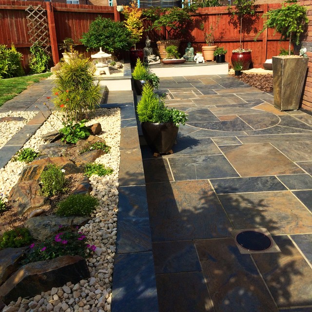 Rustic Copper Slate Paving - Rustic - Patio - Essex - by Nustone | Houzz