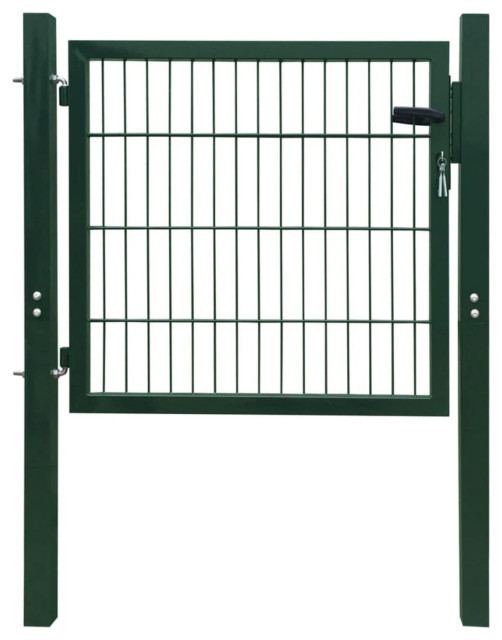 Vidaxl 2D Fence Gate Green 41.7"x51.2" - Contemporary - Home Fencing ...