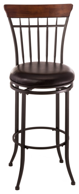 Hillsdale Cameron Swivel Vertical Spindle Counter Height Stool ...