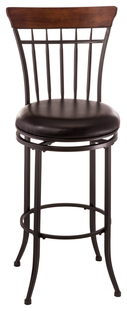 Hillsdale Cameron Swivel Vertical Spindle Counter Height Stool ...