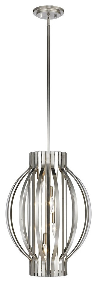 4 Light Pendant in Metropolitan Style - 16 Inches Wide by 22 Inches ...