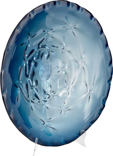 Cyan Design Blue Poole Plate, Cobalt Blue - Contemporary - Decorative ...