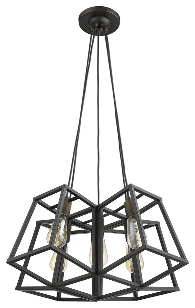 Tiberton 5-Light Oil-Rubbed Bronze Chandelier - Contemporary ...