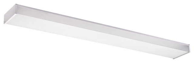Drop Lens Fluorescent Two Light Flush Mount in White - Transitional ...