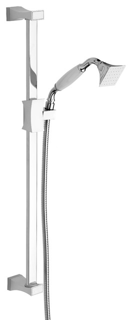 Chic Hand Shower On Sliding Bar With Hose - Contemporary - Shower ...