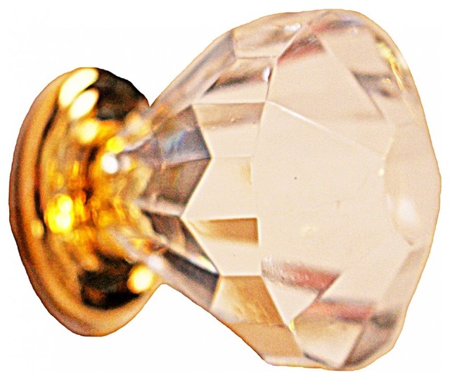 Clear Acrylic Cabinet Knobs and Pulls 1 1/4 Inch - Transitional ...
