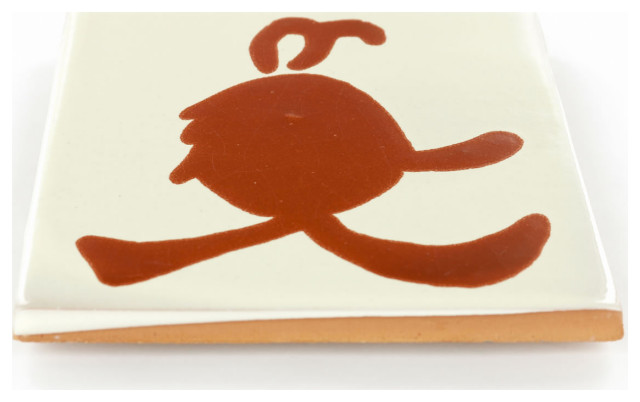 Handmade Tierra y Fuego Ceramic Tile, Pictograph 5, Set of 9 ...