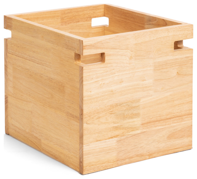 Zuma Para Solid Wood Storage Box, Large Shelving Storage Box ...