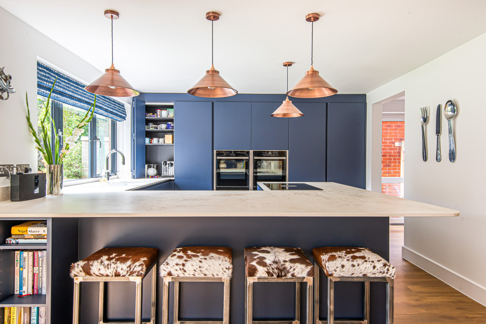 Stunning Midnight Blue modern kitchen - Contemporary - Kitchen - Other ...