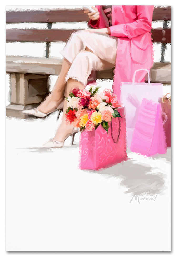 The Macneil Studio 'Bag of Flowers' Canvas Art, 24"x16" - Contemporary ...