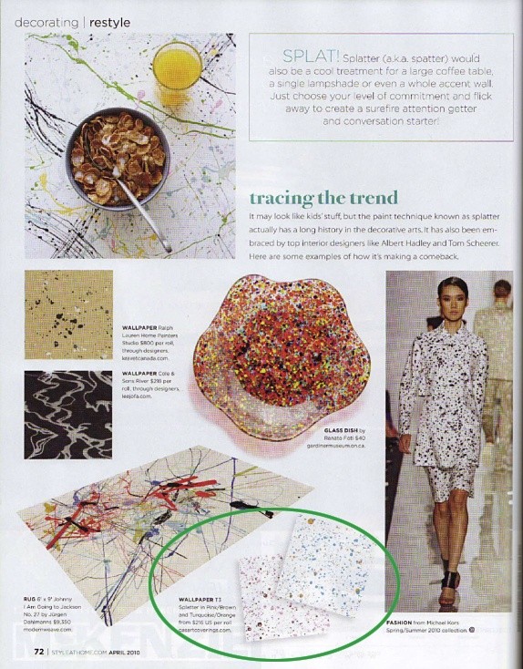 Splatter Patterns Let Loose in Decor