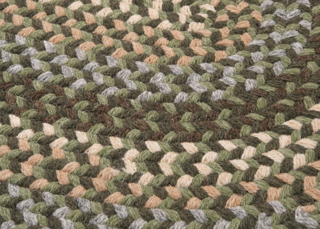 Boston Common Bordered Indoor Rug Traditional Wool BC52, 2'x10' Oval ...