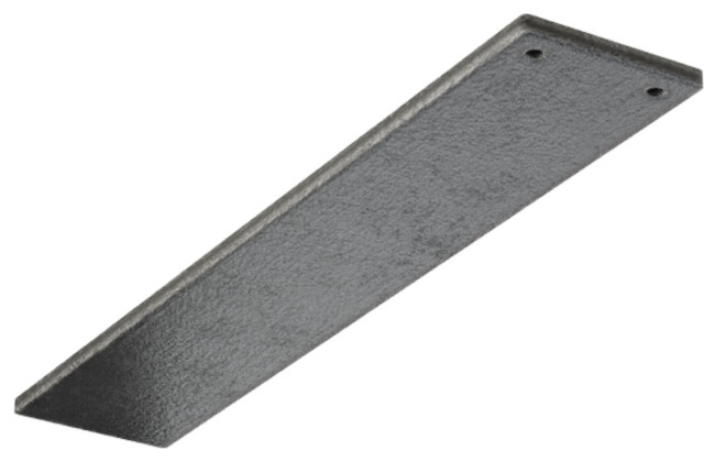 3"x20" Logan Hidden Support Steel Bracket, Hammered Black, 3"Wx16"D/12 ...