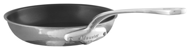 Mauviel M'Elite Nonstick Frying Pan With Cast Stainless Steel Handle ... Mauviel M'Elite Nonstick Frying Pan With Cast Stainless Steel Handle ...