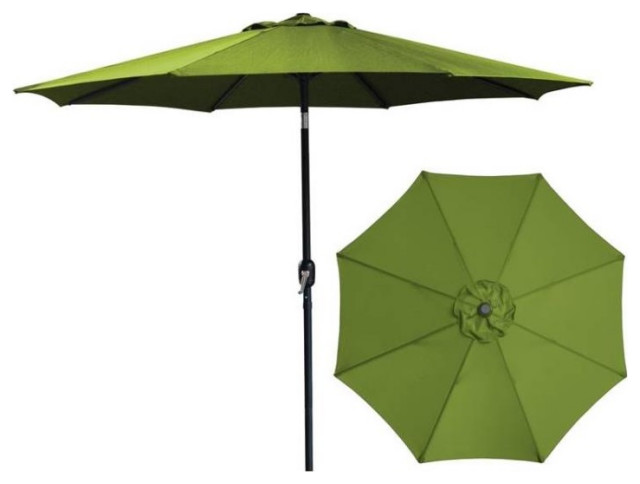 Seasonal Trends 62105 Market Umbrella, Olive, 9' - Contemporary ...