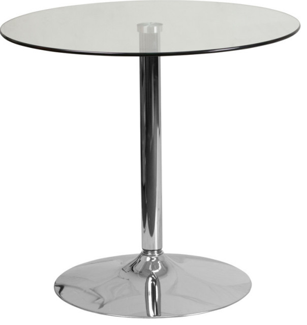 31.5" Round Glass Table - Contemporary - Dining Tables - by Furniture ...