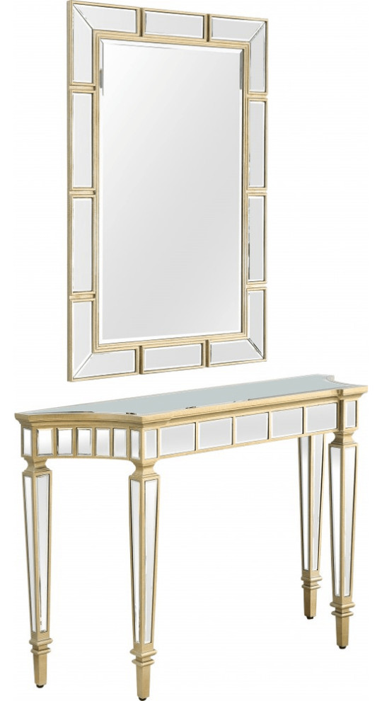 Svelte Mirror and Console Table - Traditional - Console Tables - by ...