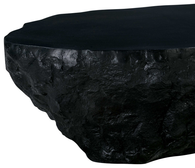 Crag Concrete Indoor/Outdoor Coffee Table - Industrial - Outdoor Coffee ...