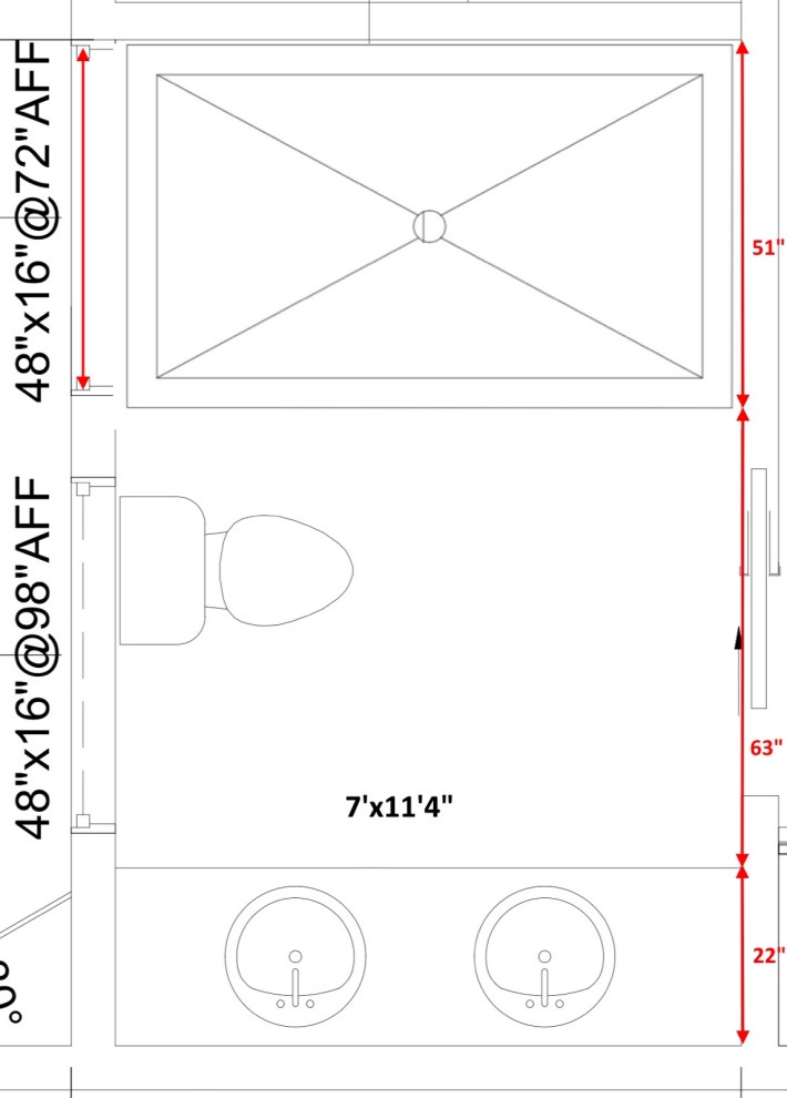 Walk-in Shower too big?