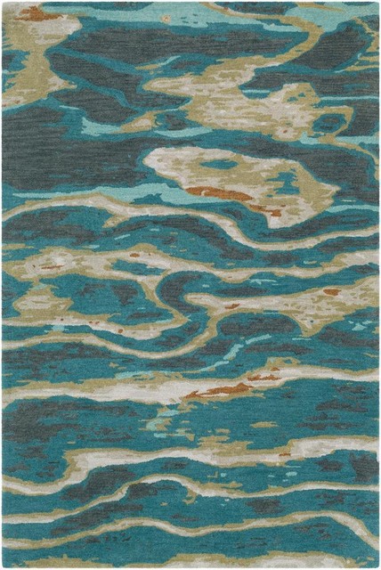 Hand Tufted Artist Studio Area Rug ART-243, 2' x 3' - Contemporary ...