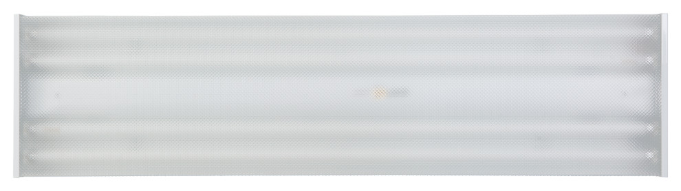 4-Light White Fluorescent Overhead Light - Transitional - Flush-mount ...