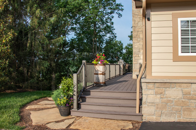 Covered and Open Deck with Grill Area & Screen System - Deck - St Louis ...