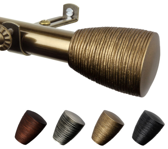 Anya 13/16" Curtain Rod, 120-170" - Transitional - Curtain Rods - by ...