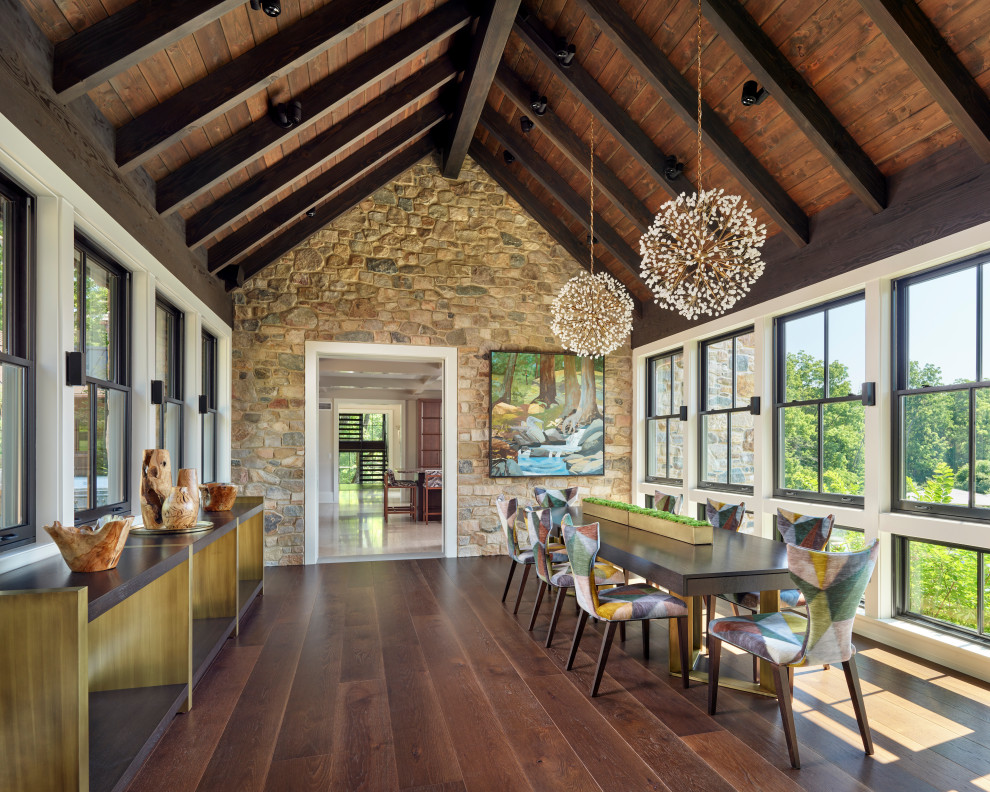 New Home Construction in New Hope, PA - Farmhouse - Dining Room ...