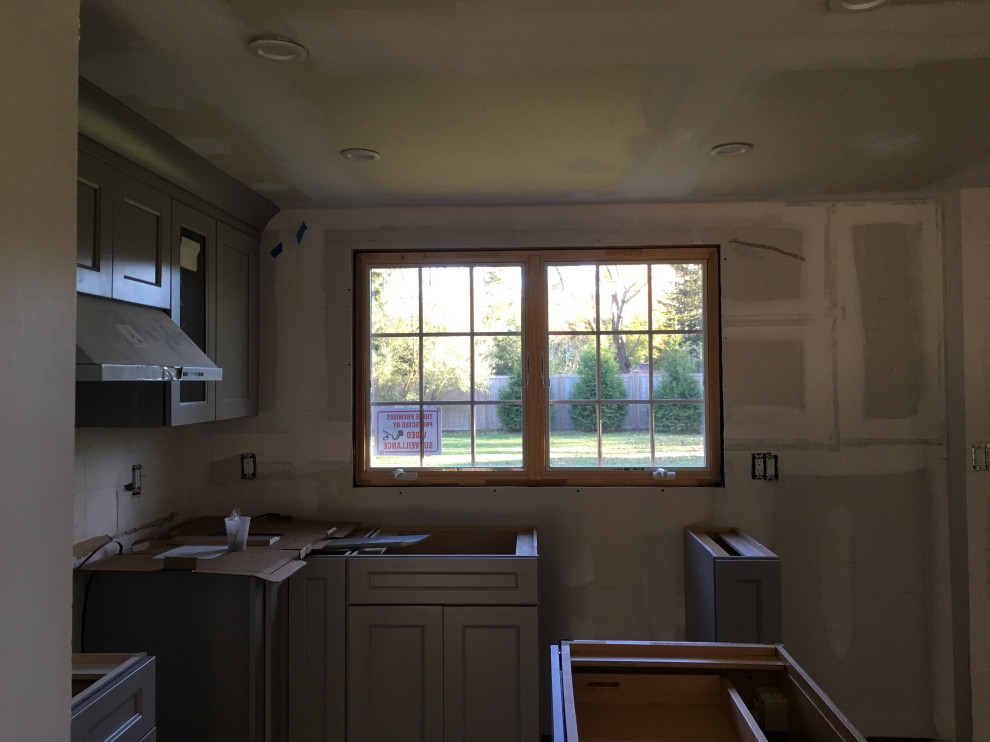crooked cabinets on 100 year old home/ backsplash issue