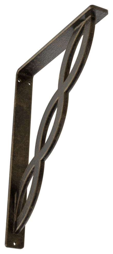 Loera Wrought Iron Bracket, 1 1/2"Wx10"Dx12"H - Transitional - Brackets ...