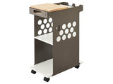 Safco Mini Rolling Storage Cart 5209WH Mobile Cart with Steel Panels in ...
