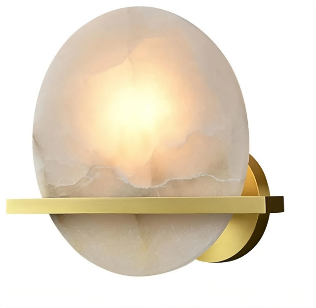 Natural Marble Wall Light Sconce - Contemporary - Wall Sconces - by ...