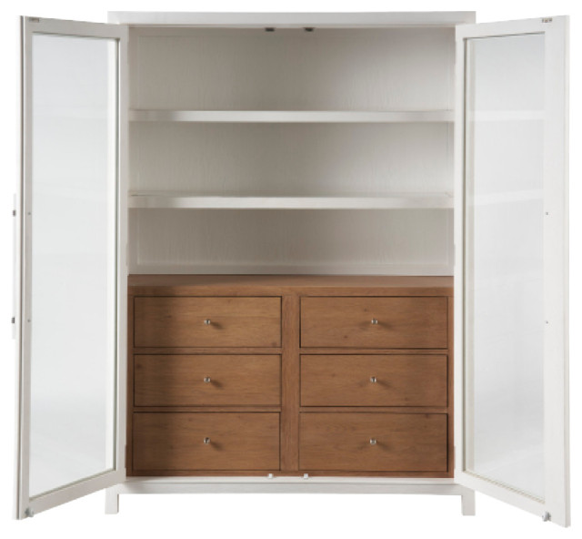 The Coastal Living Weekender Seaside Display Cabinet - Transitional ...