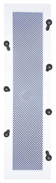 7-Peg Mug Rack by Millwork Engineering, White Frame - Farmhouse - Mugs ...