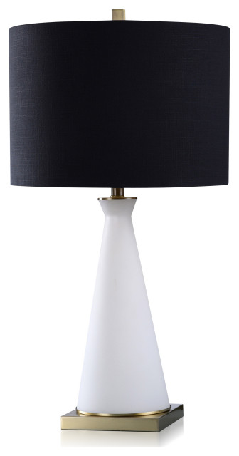 StyleCraft Dann Foley Lifestyle Glass Table Lamp With Antique Brass ...