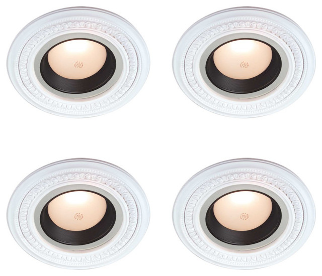 Mini Medallion Spot Light Ring White Trim 5 Inch ID x 9 Inch OD ...