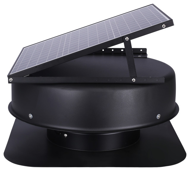 VEVOR Solar Attic Fan Solar Roof Fan 40 W 1230 CFM with Remote Control ...