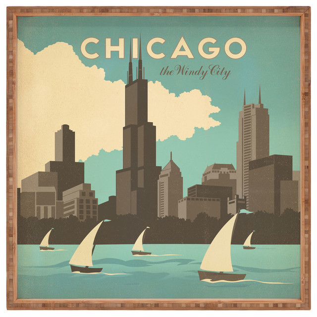 Anderson Design Group Chicago Square Tray, Medium - Contemporary ...