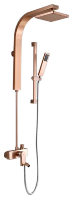 Nipolo Gold Plated Shower Panel - Contemporary - Shower Panels And Columns - by BATHSELECT | Houzz