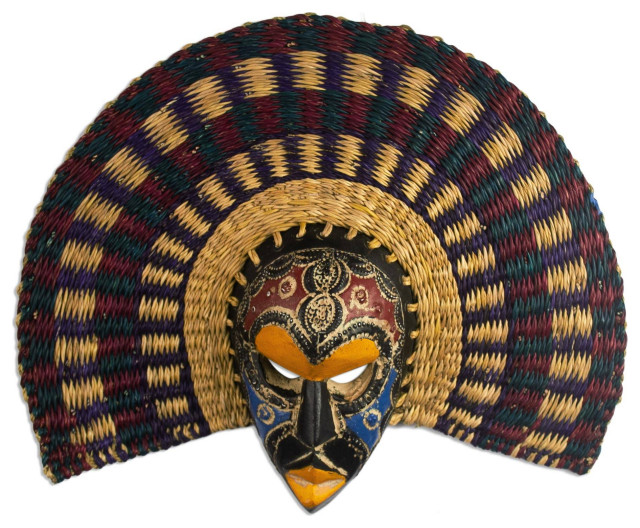 Novica Handmade Alika African Wood Mask - Tropical - Wall Sculptures ...