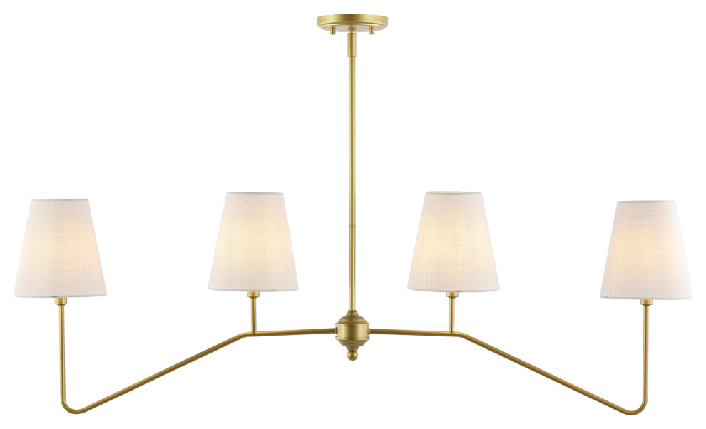 JONATHAN Y Lighting JYL7913 Signe 4 Light 48"W LED Linear - Chandeliers ...