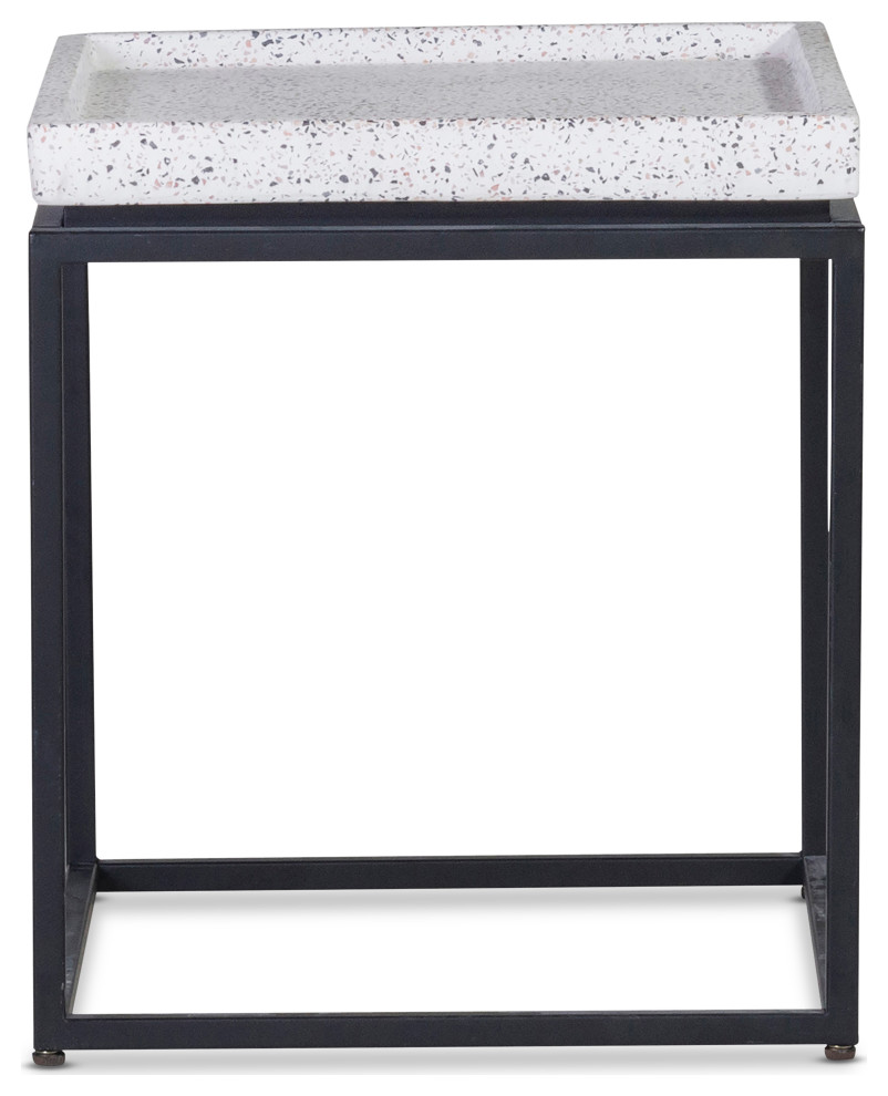 Mingle Side Table Salt And Pepper - Industrial - Side Tables And End ...