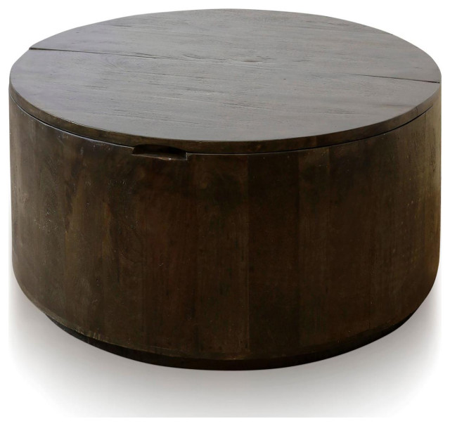 Cameron Coffee Table, Dark Mango Wood Stain - Transitional - Coffee Tables - by Lighting New ...