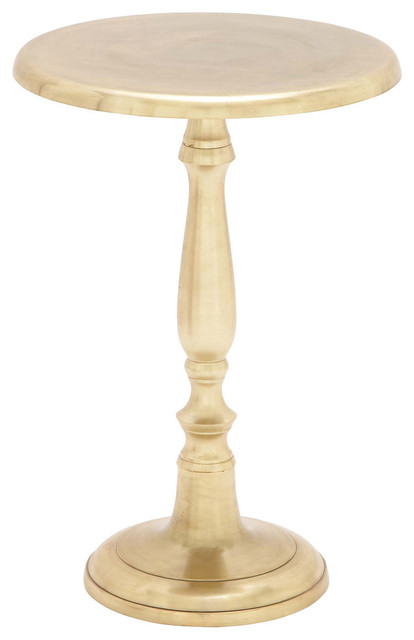 Traditional Gold Aluminum Accent Table 27415 - Traditional - Side ...