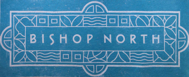 Bishop Sign - Handcut Mosaic, 97" x 41" - Contemporary - Tile Murals ...