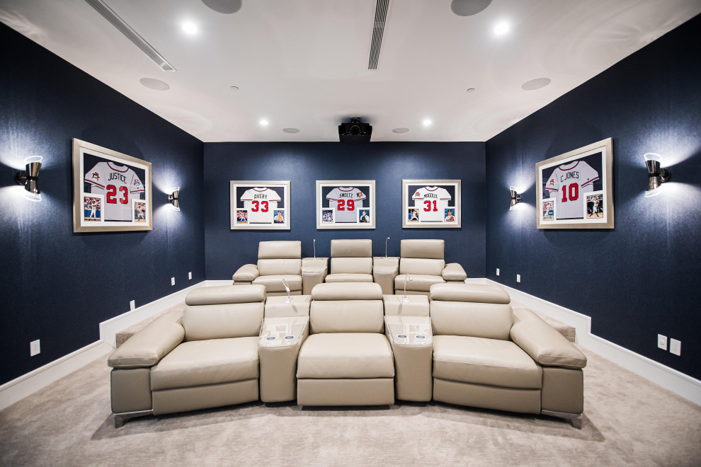 Plantation New Construction - Modern - Home Theater - Miami - by YOLO ...